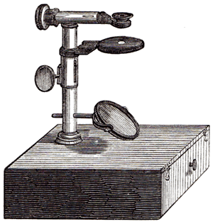 Le Compendium - Microscope simple de Raspail - Microscope de chimie ...